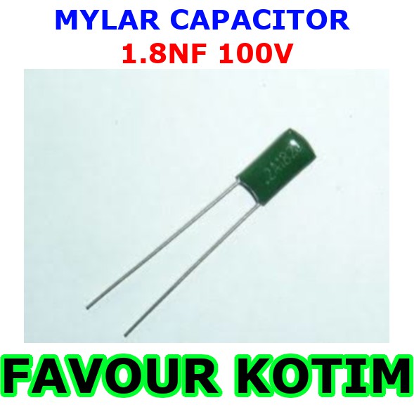 Jual MYLAR CAPACITOR 182 1.8KP 1.8NF 1,8NF 100V KAPASITOR MILAR FVKOTIM ...