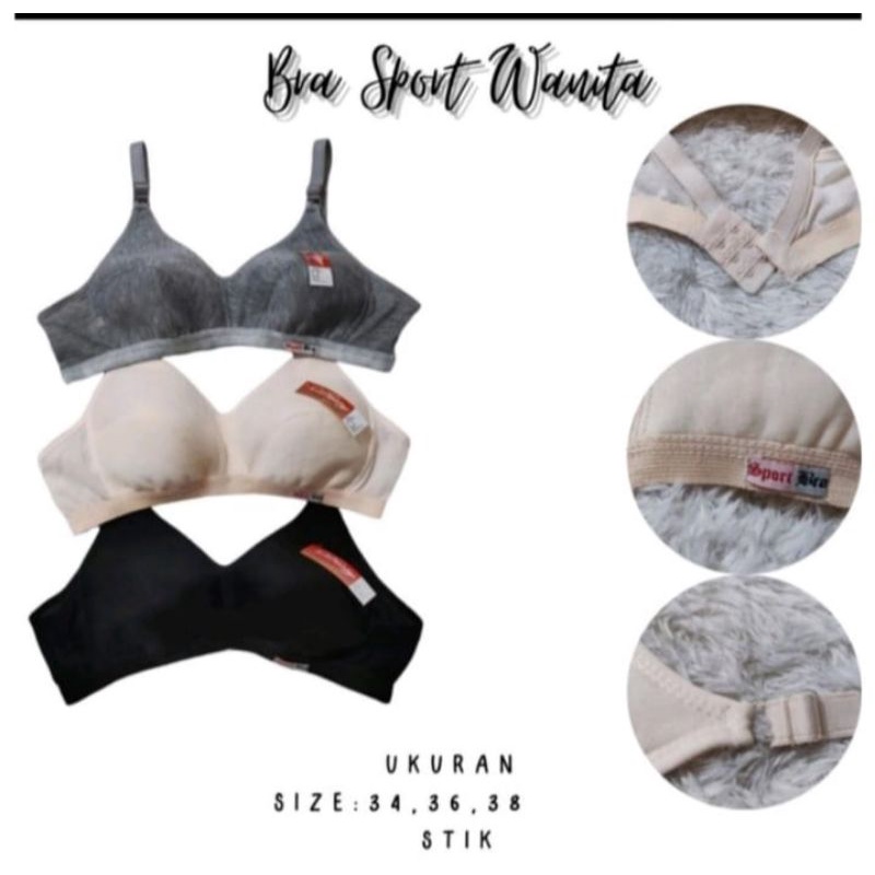 Jual Bra Bh Remaja Polos Tanpa Kawat Ada Ukuran 34-36-38 | Shopee Indonesia