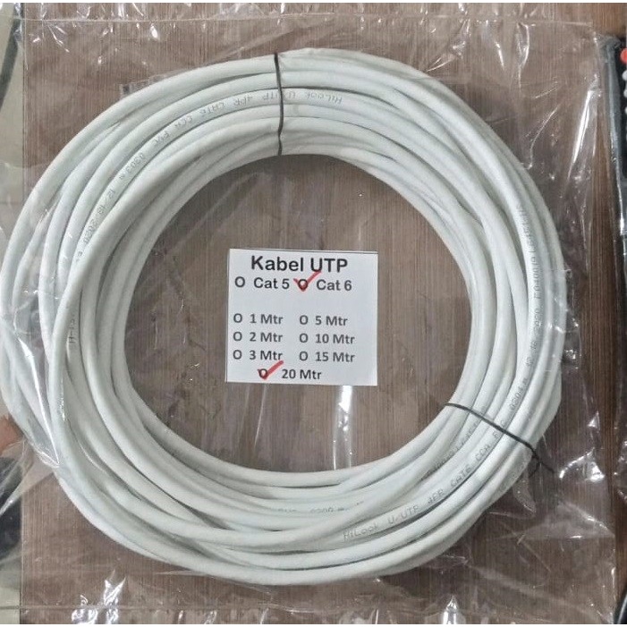 Jual KABEL LAN CAT6 20M | Shopee Indonesia