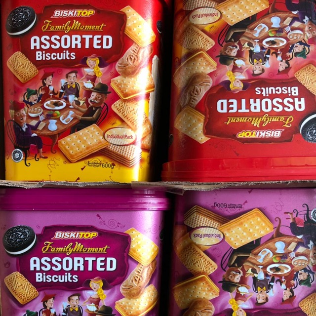 Jual BISKITOP BISKUIT ASSORTED EMBER FAMILY - 600gr | Shopee Indonesia