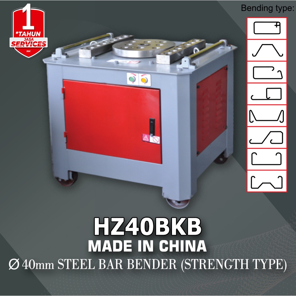 Jual Mesin Penekuk Besi Beton Alat Tekuk Besi Behel 40 mm Steel Bar ...