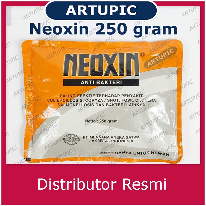 Jual Neoxin 250 gram Obat Hewan Ternak Unggas Ayam OTC Kolera Coli ...