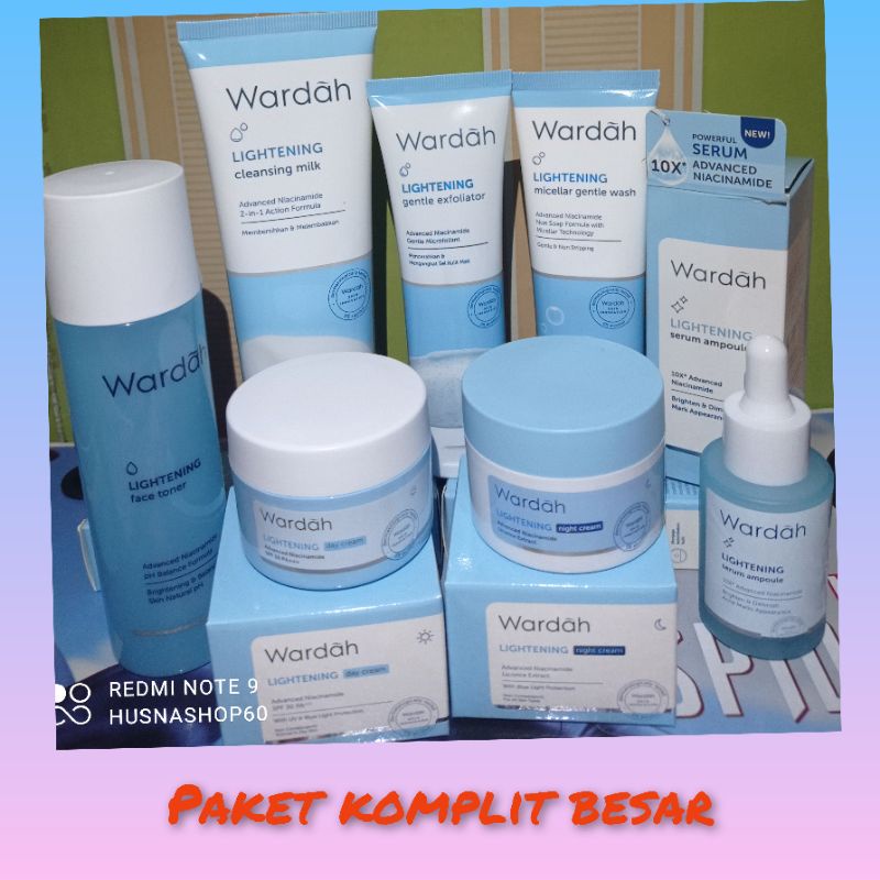 Jual Paket Wardah Lightening Lengkap / 1 Paket Lengkap Komplit Sepaket Murah Untuk Kulit Normal ...