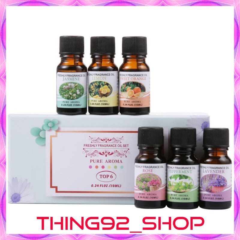 Jual Essential Oil 6 In 1 Taffware Pure Aroma Essential Fragrance Oil ...