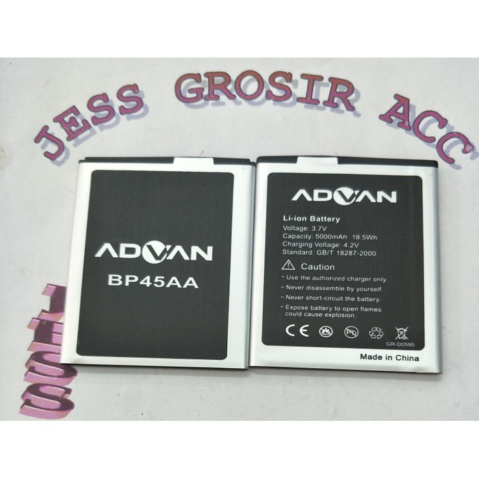 Jual Baterai Battery ADVAN Vandroid BP45AA BP-45AA S45D S-45D Double ...