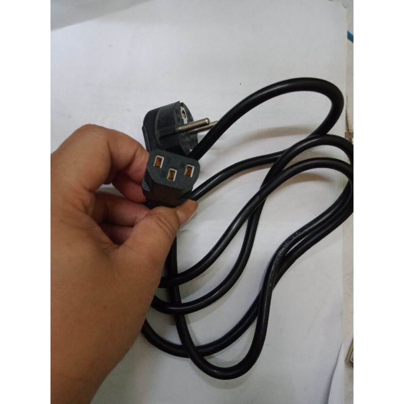 Jual kabel power projector/kabel power buat ampli 2 meter | Shopee ...