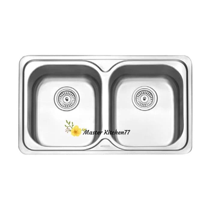 Jual Kitchen Sink Modena KS 3200 / KS3200 / Sink cuci piring 2 lubang ...