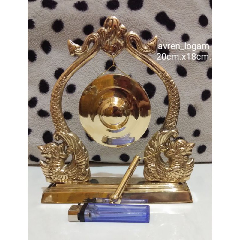 Jual Gong naga kuningan ukuran 20cm.x18cm. | Shopee Indonesia
