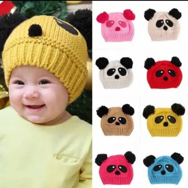 Jual Topi kupluk anak panda | Shopee Indonesia