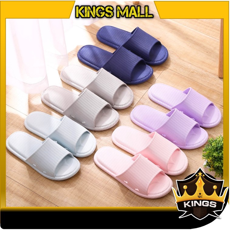 Jual KINGS - S5435 Sendal Rumah Berkualitas Motif Garis / Sandal Slop ...