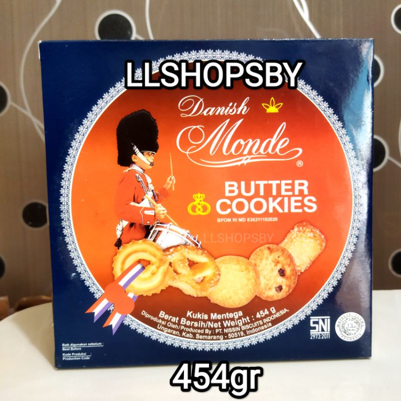 Jual monde butter cookies 454gr danish monde kukis mentega | Shopee ...