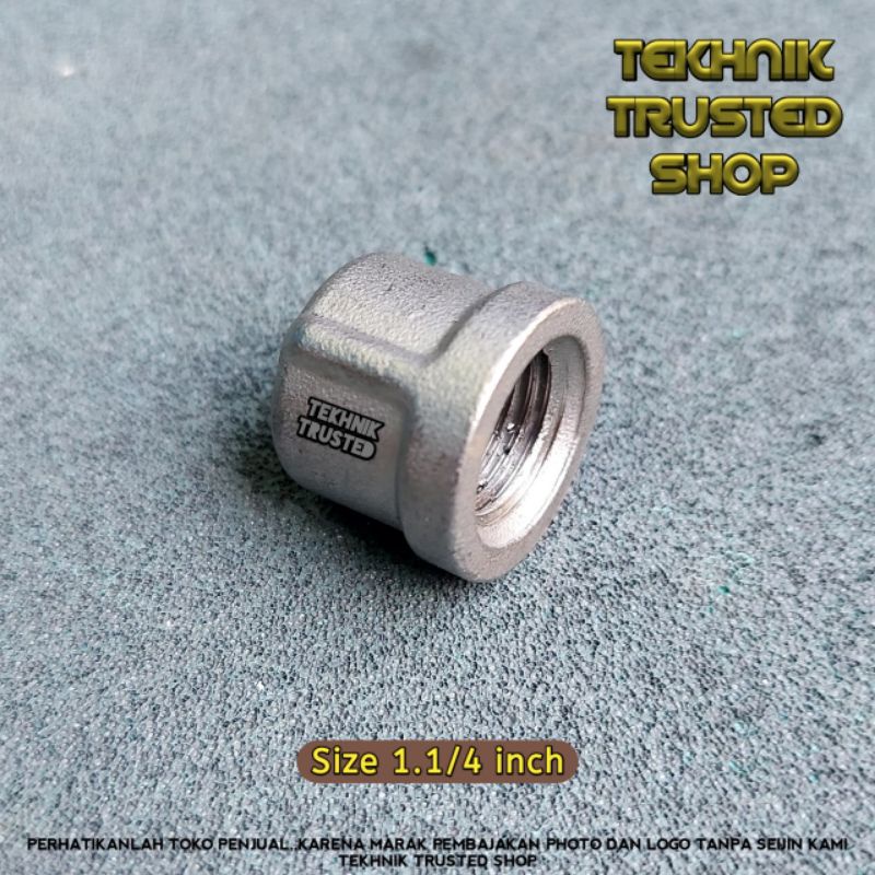 Jual Plug nepel drat dalam stainles 1 1/4" skrup female dop tutup pipa ...