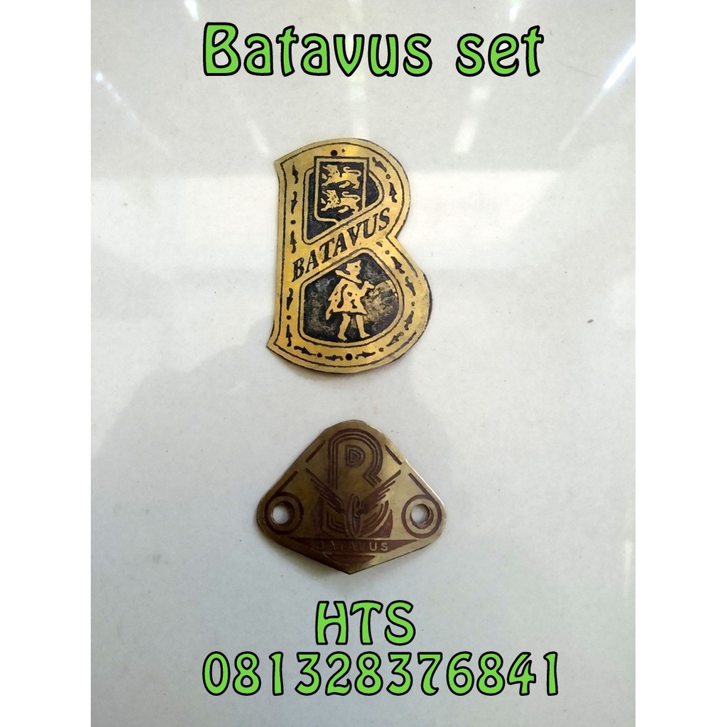 Jual PLAT BATAVUS SET SEPEDA ONTHEL - EMBLEM MERK SEPEDA ONTHEL - LOGO ...