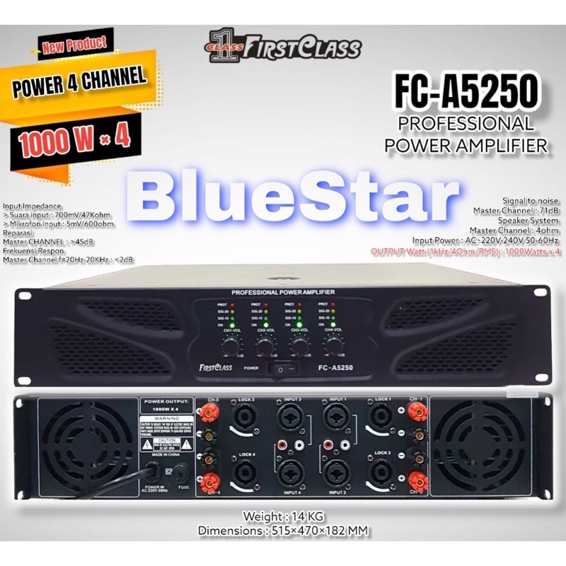 Jual Power Firstclass FC A5250 Original Amplifier FirstClass FC A 5250 ...