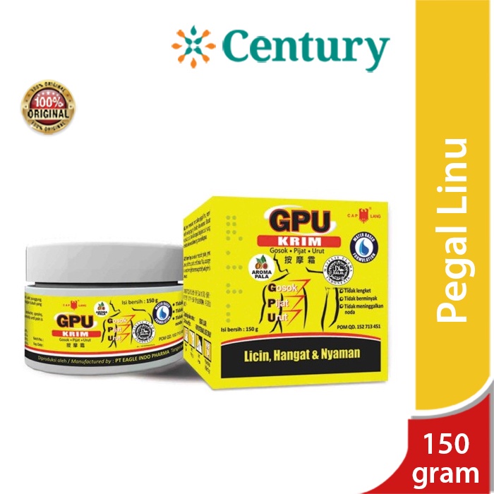 Jual GPU KRIM MINYAK PALA 150 GR/NYERI OTOT/KESLEO/MEMAR | Shopee Indonesia