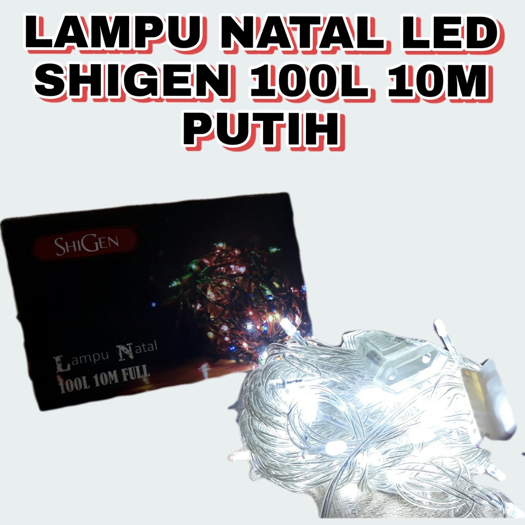 Jual LAMPU NATAL LED SHIGEN 100L 10M | Shopee Indonesia