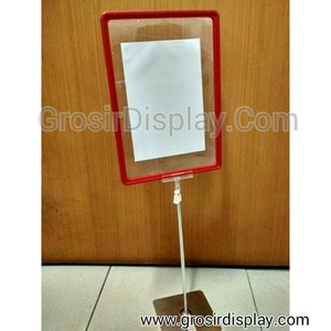 Jual Display Standing Plat Harga Frame A4 Tempat Iklan Kantor Harga ...