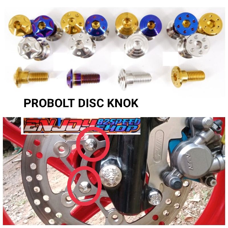 Jual Baut pb Probolt Disc Cakram Honda model knok M8 thailand ( harga satuan ) | Shopee Indonesia