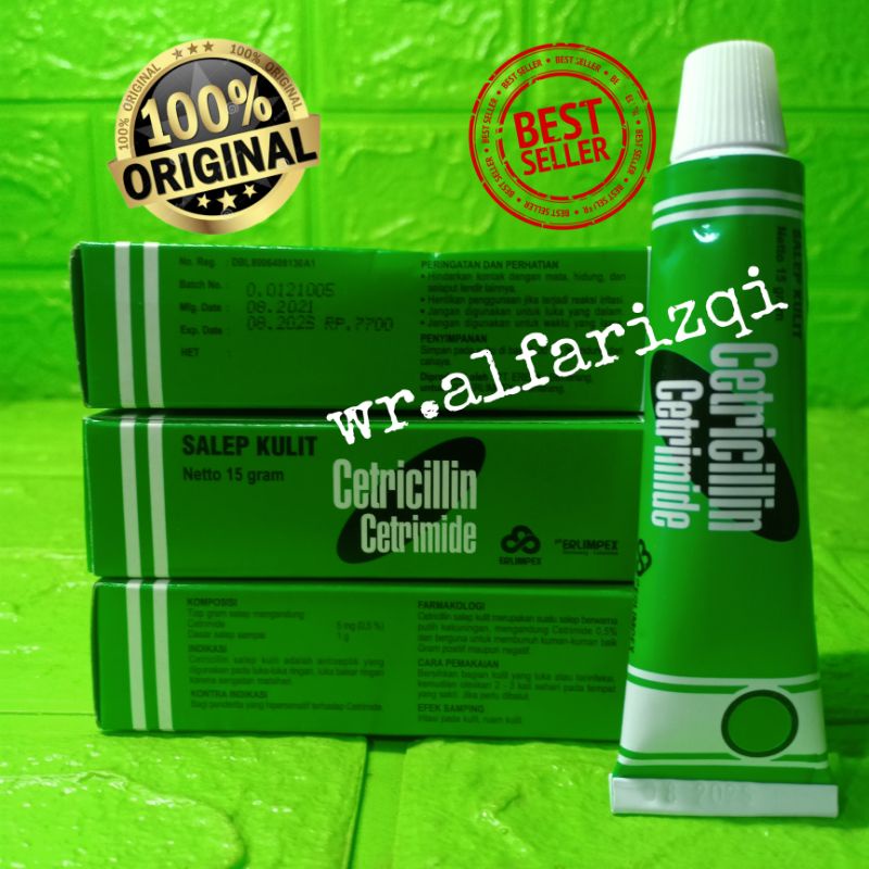 Jual Cetricillin Cetrimide 15g / Salep Kulit / Salep Luka Bakar Ringan ...