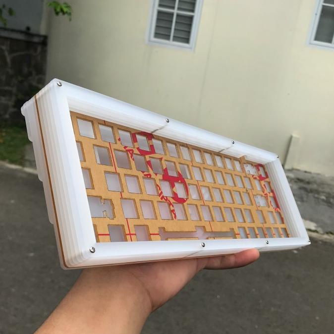 Jual Custom Case Vortex Vx6 + Plate Mechanical Keyboard | Shopee Indonesia