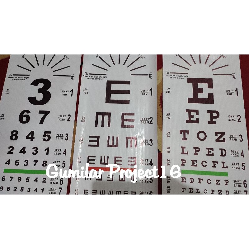 Jual SNELLEN CHART / TEST MATA | Shopee Indonesia