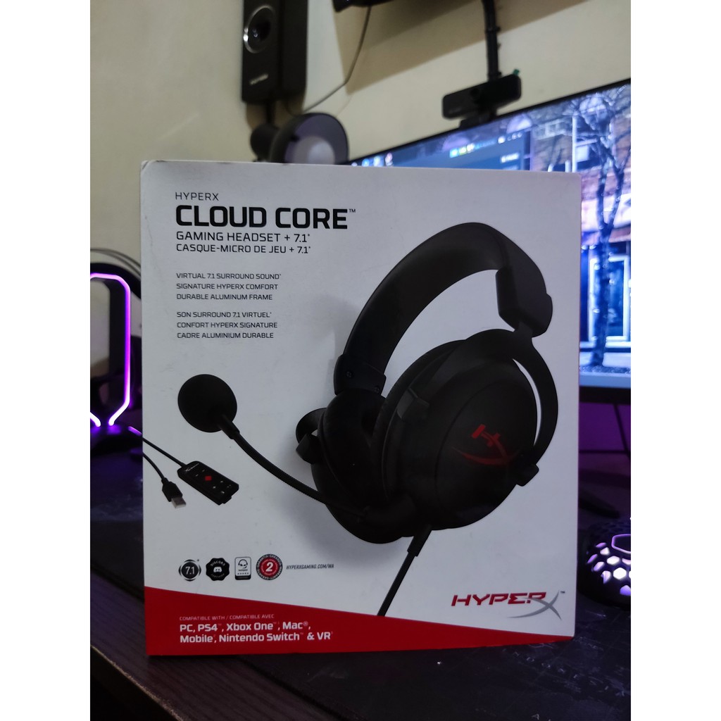 Jual Kingston HyperX Cloud Core Gaming Headset With Soundcard | Shopee Indonesia