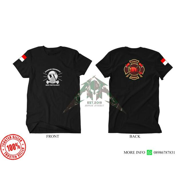 Jual kaos baju damkar indonesia Armor Atribut | Shopee Indonesia