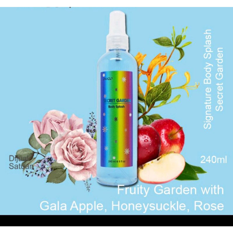 Jual BODY SPLASH ASCO SECREET GARDEN 240ML | Shopee Indonesia