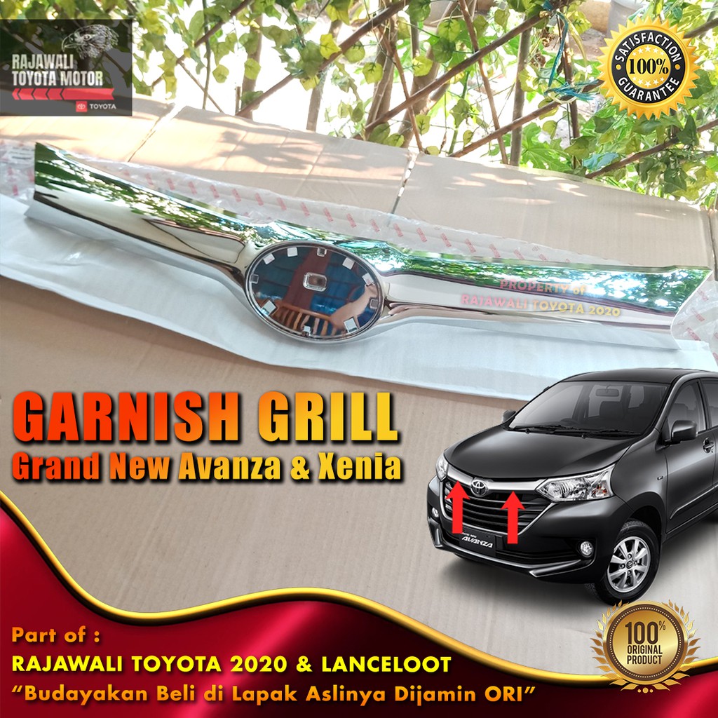 Jual Garnish Grill Chrome Depan Grand New Avanza & Great Xenia 2016 ...
