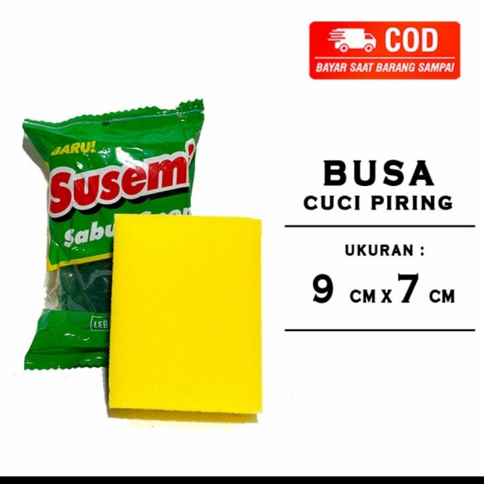 Jual Q5 KUNING HIJAU ( SUSEMI ) GROSIR SPON SABUT BUSA SPONGE CUCI ...