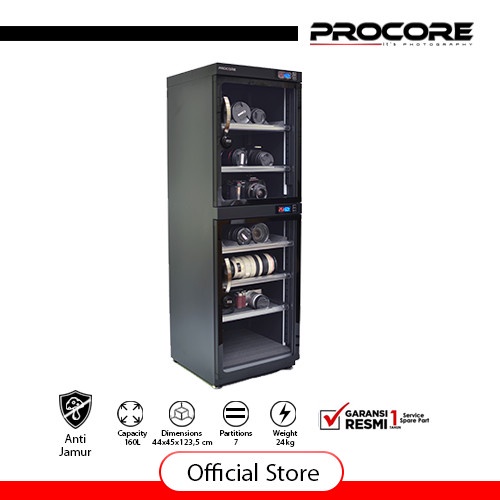 Jual Procore PC-160S 160L Electronic Dry Cabinet - Dry Box Camera ...