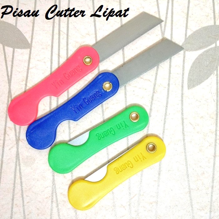 Jual CUTTER LIPAT MINI / PISAU LIPAT KECIL / SILER CUTER WARNA - WARNI ...