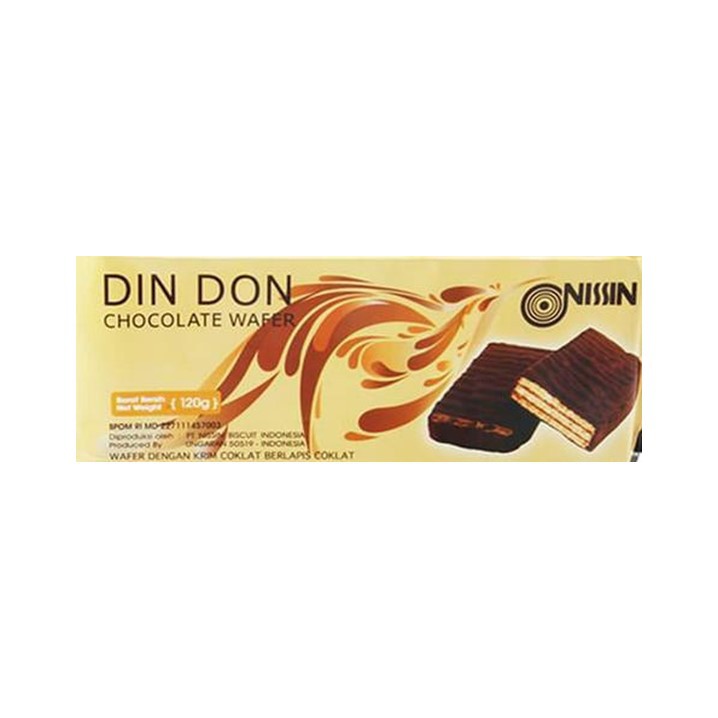 Jual Nissin Din Don Chocolate Wafer 120g | Shopee Indonesia