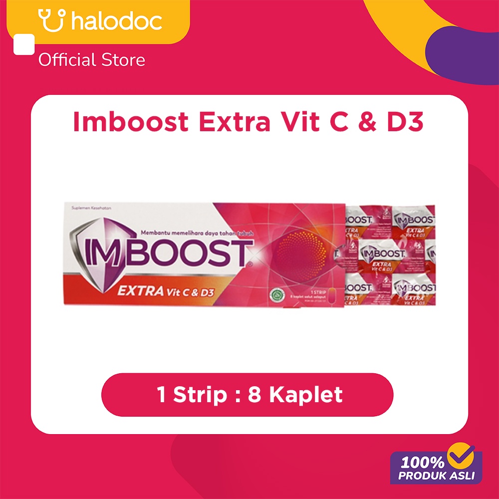 Jual Imboost Extra Vit C & D3 8 Kaplet | Shopee Indonesia