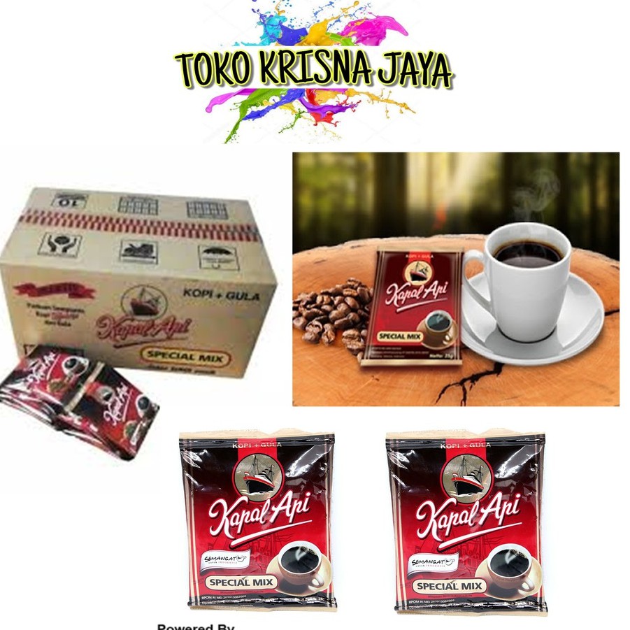 Jual KAPAL API SPECIAL MIX KOPI GULA SACHET - NETTO 10 PCS X 25 GR ...