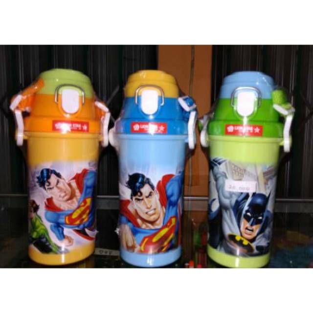 Jual Botol bertali Frontier Bottle superman batman pop up tutup besi ...