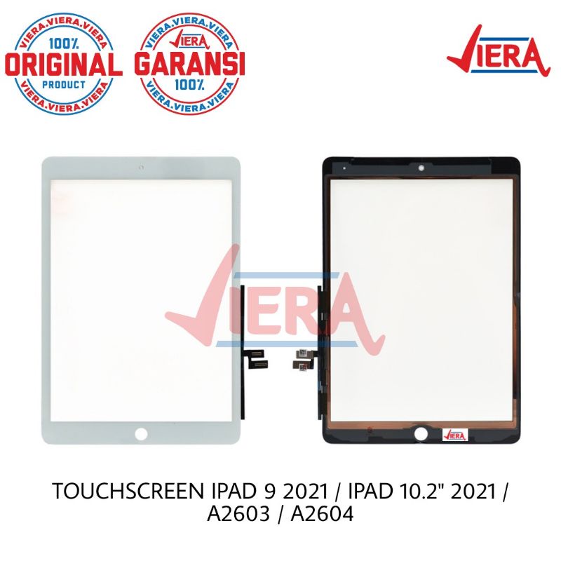 Jual TOUCHSCREEN IPAD 9 2021 / IPAD 10.2" 2021 / A2603 / A2604 ORIGINAL ...