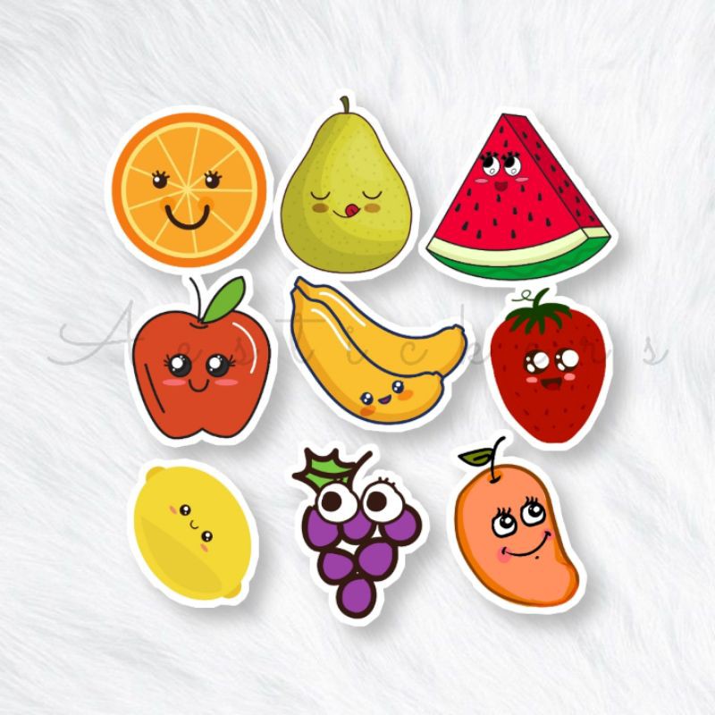 Jual STICKER FRUIT AESTHETIC 1 PACK STIKER BUAH LUCU UNTUK CASE HP ...