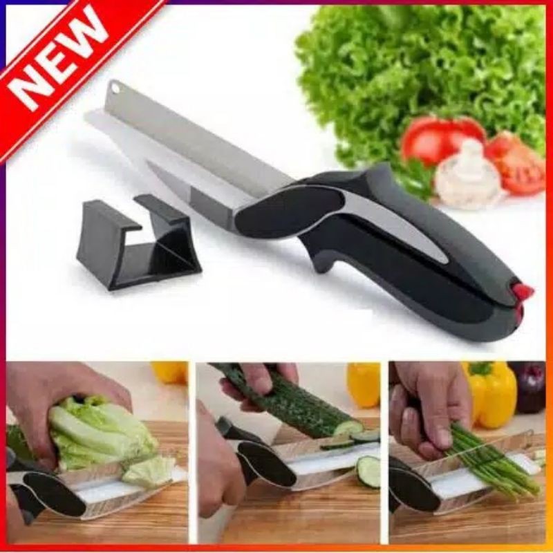 Jual 3 IN 1 Clever Cutter / Easy Cutter ORIGINAL Gunting Pisau Talenan ...