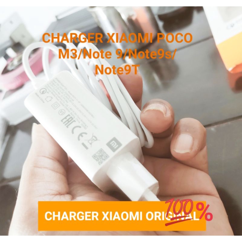 Jual CHARGER XIAOMI POCO M3/NOTE 9/NOTE 9s/NOTE 9T/10XPRO ORIGINAL 100% ...