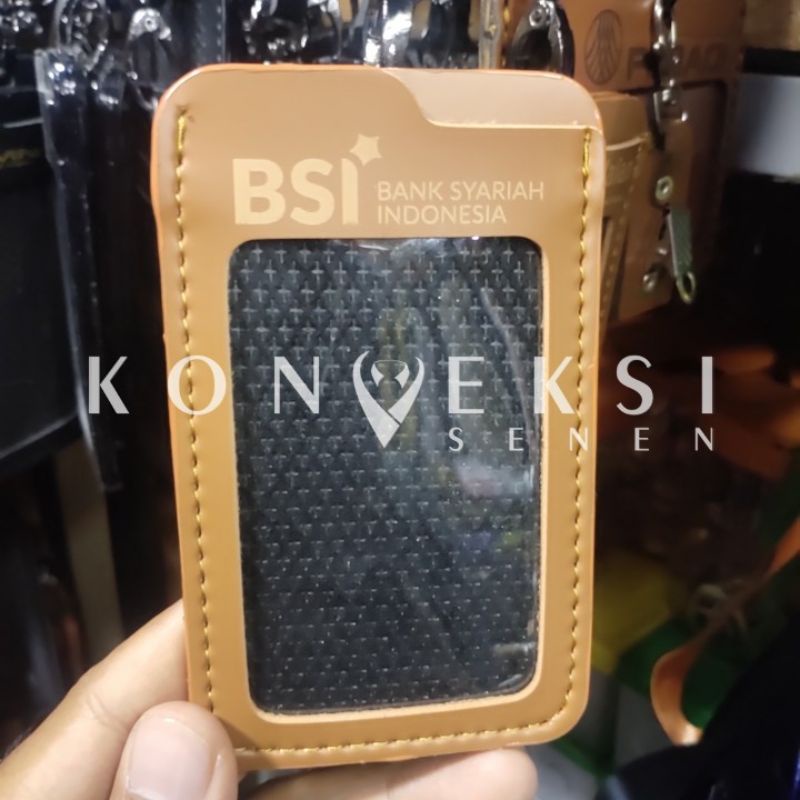 Jual gantungan kulit id card bsi bank syariah indonesia | Shopee Indonesia