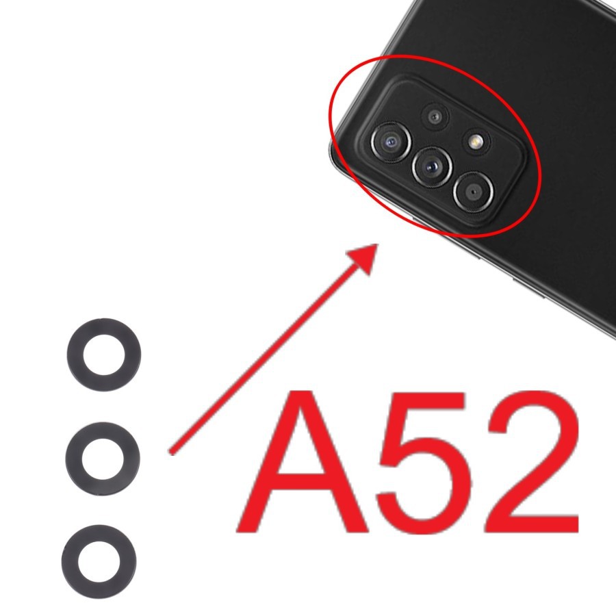 Jual Lensa Kaca Kamera Belakang - Samsung Galaxy A52 | Shopee Indonesia