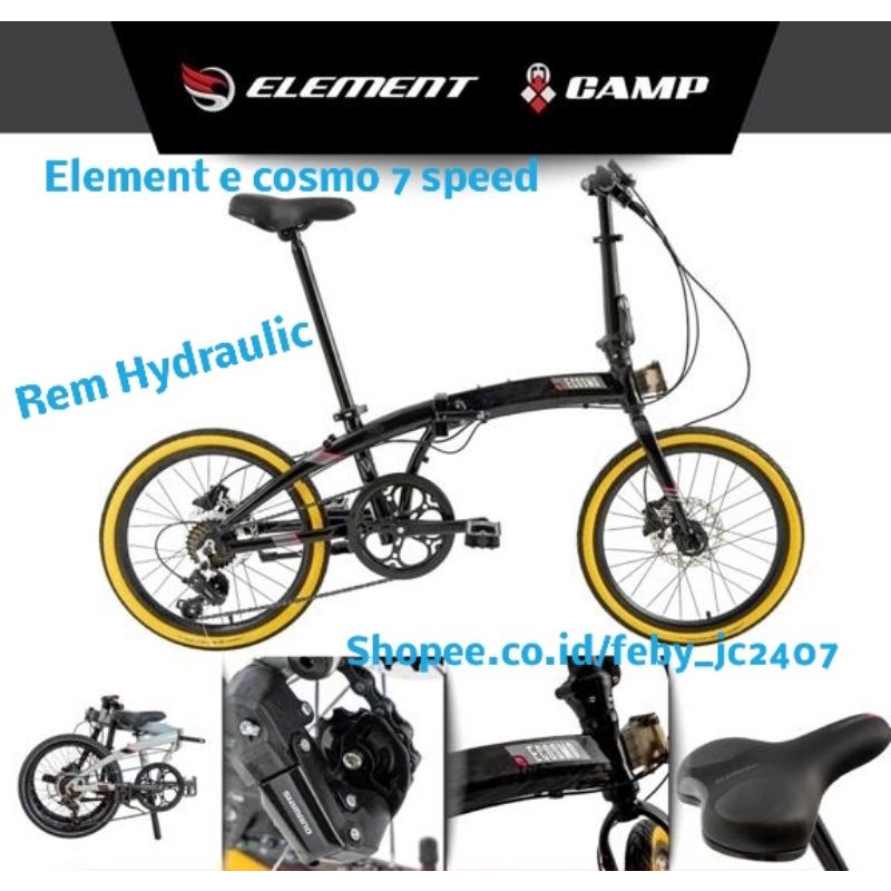 Jual Sepeda Lipat 20 Element Ecosmo e cosmo 7 2022 Seli Folding Bike ...