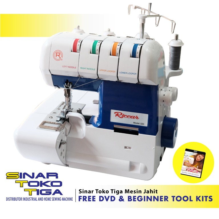 Jual RICCAR 320 MESIN OBRAS NECI MURAH BERKUALITAS BENANG 4 PORTABLE NECCI WOLSUM | Shopee Indonesia