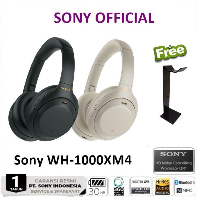 Jual Sony WH-1000XM4 Wireless Headphone WH1000XM4 WH 1000XM4 WH1000 XM4 - Black | Shopee Indonesia