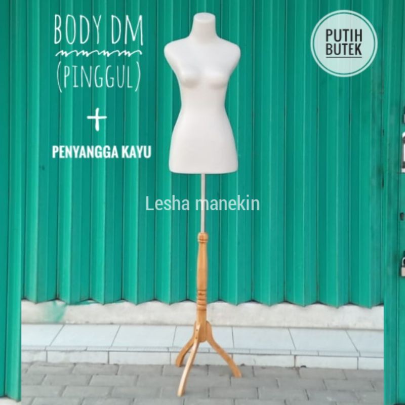 Jual Manekin Wanita Body Panjang Set TIANG KAYU Patung Baju Cewek set ...