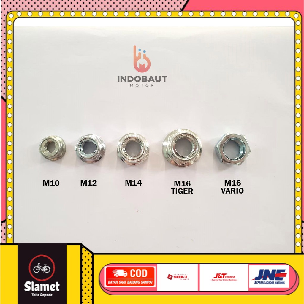 Jual Mur As Roda M10 M12 M14 M16 -TSS | Shopee Indonesia