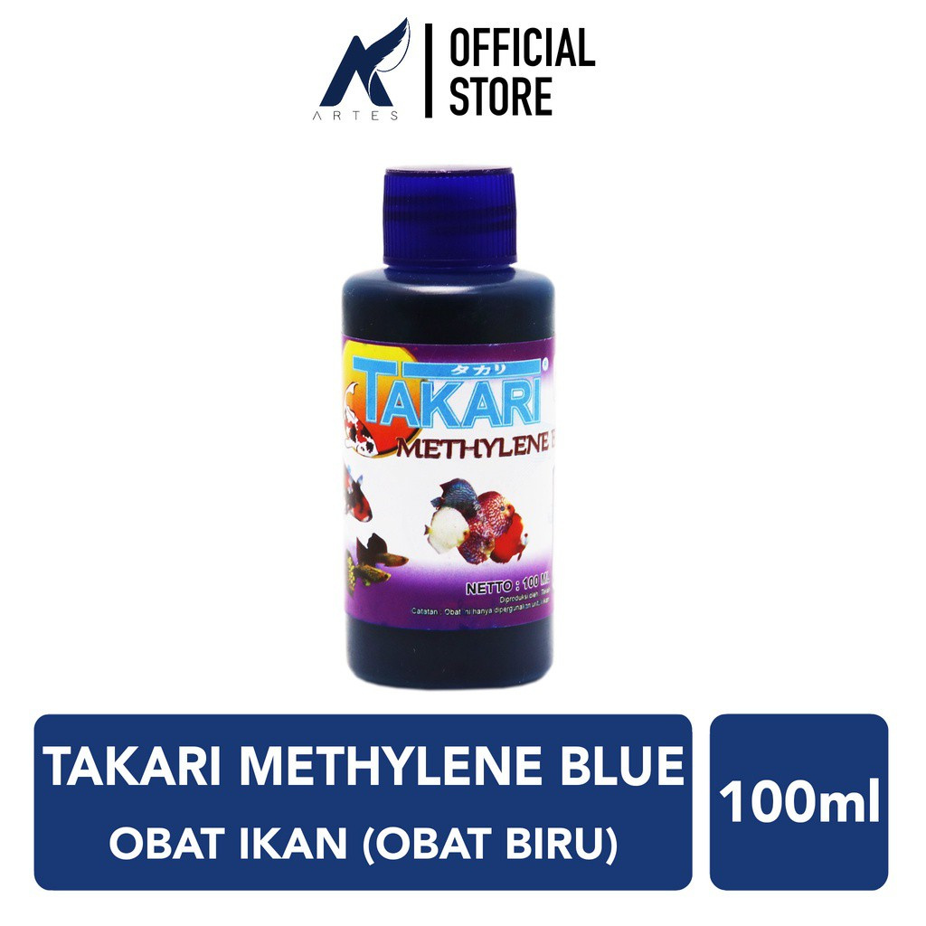 Jual TAKARI METHYLENE BLUE Obat Methyline Biru-Anti Ich White Spot ...