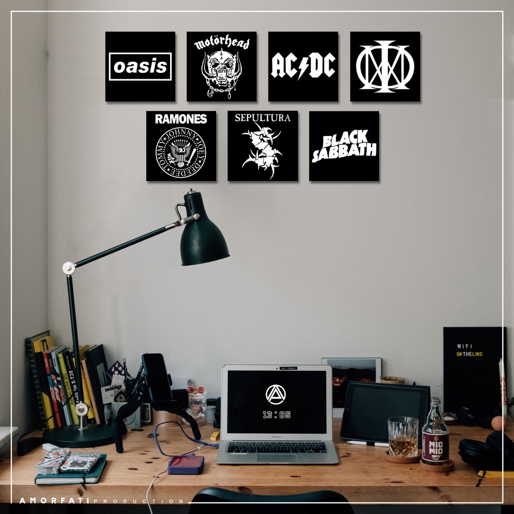 Jual Poster Dekorasi Dinding Kayu Kamar Band Musik Rock Metal | Shopee ...