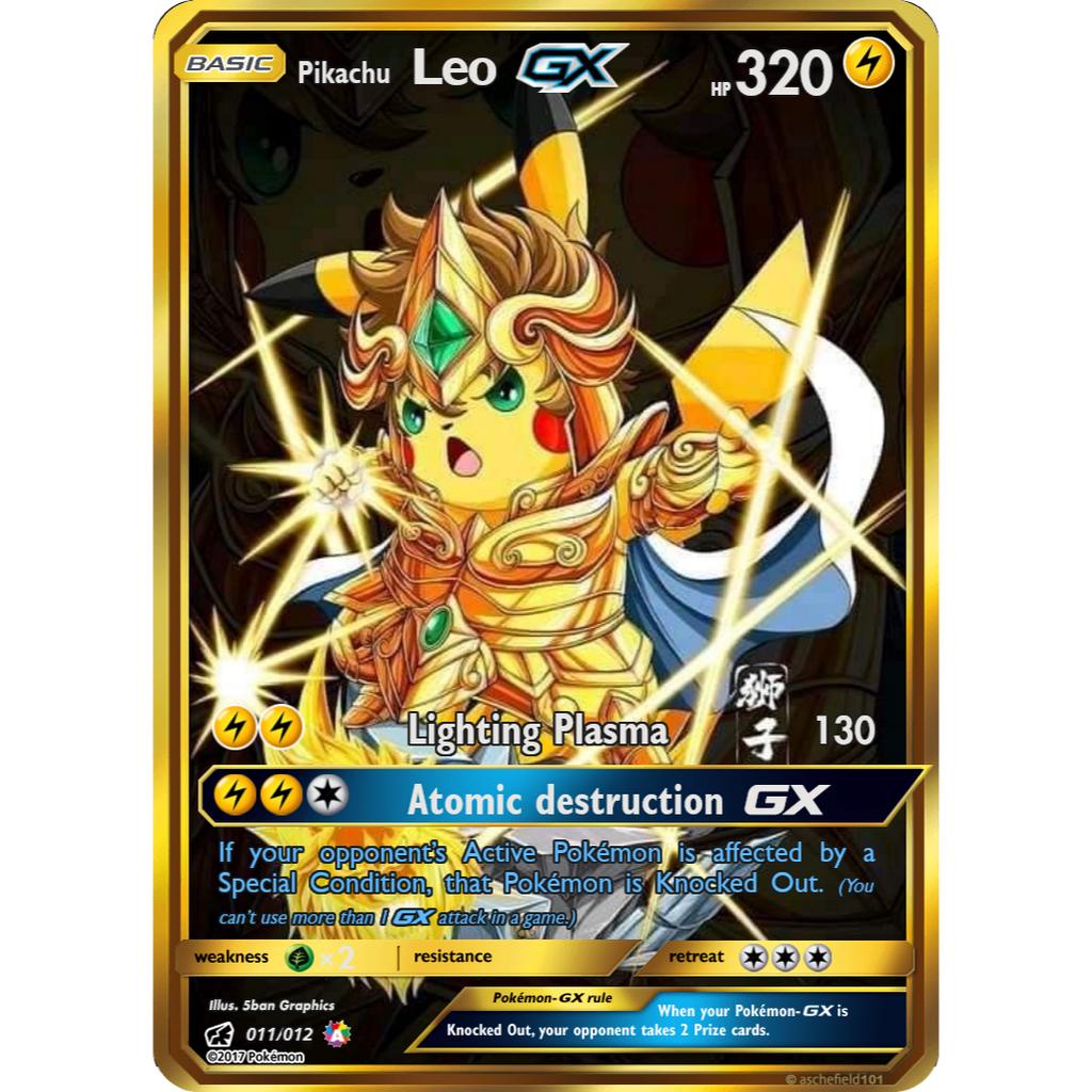 Jual KARTU POKEMON TCG HOLOGRAM SPECIAL PIKACHU SAINT SEIYA - GOLD ...